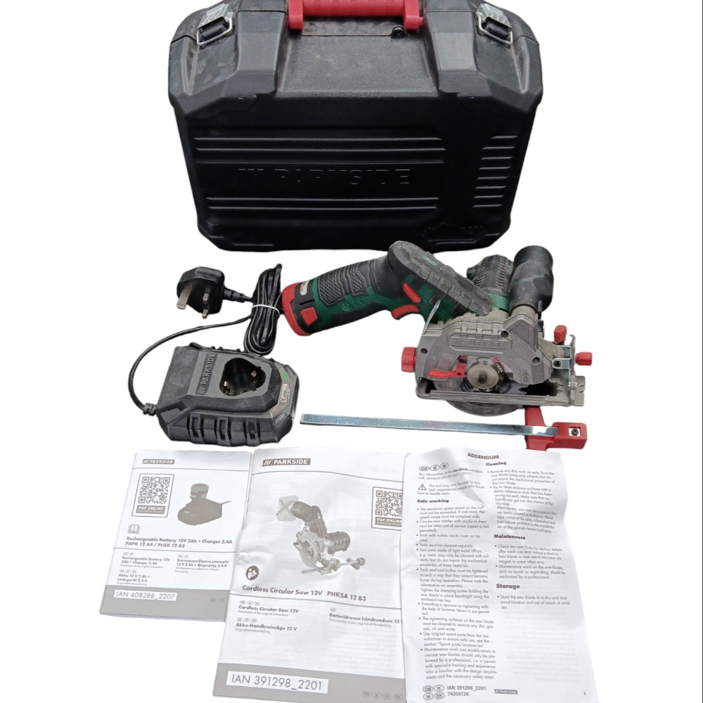 Used Parkside Cordless Circular Saw 12v phksa12b3 - Own4Less